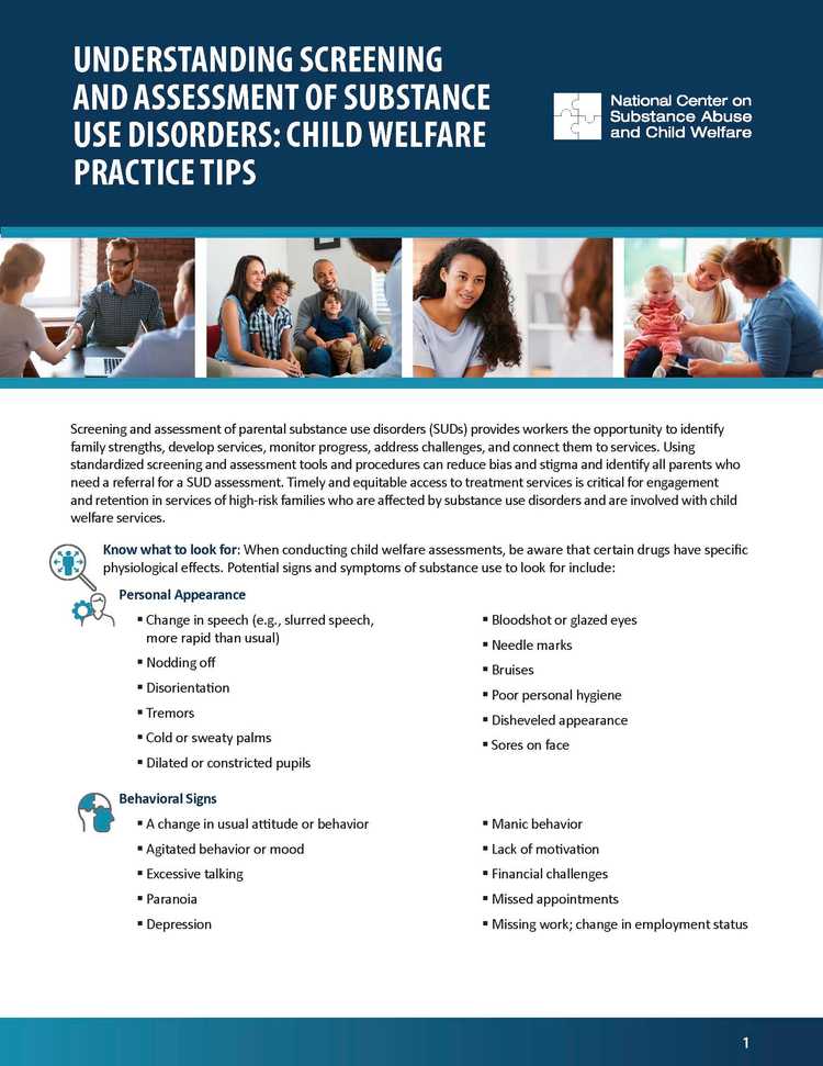 Understanding Screening and Assessment of Substance Use Disorders ...