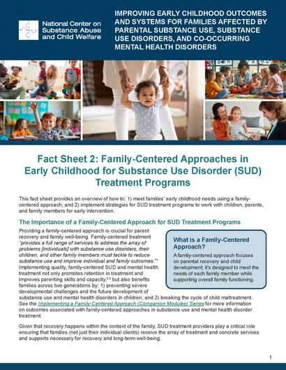 Improving Early Childhood Outcomes and Systems for Families Affected by Parental Substance Use ...